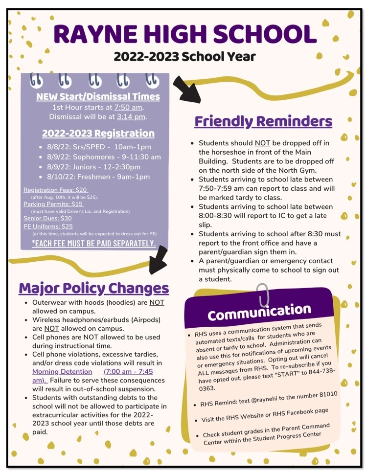 Live Feed | RAYNE HIGH SCHOOL